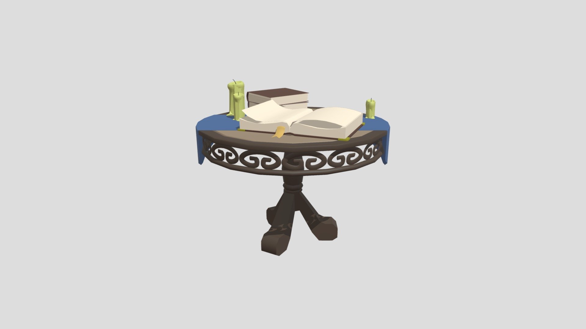 table with books - Download Free 3D model by IndieAntonio [22fdf57 ...