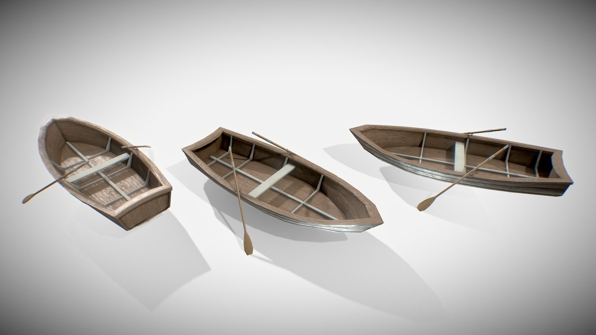 General Realistic Row Boat 1 - Buy Royalty Free 3D model by Aligned ...