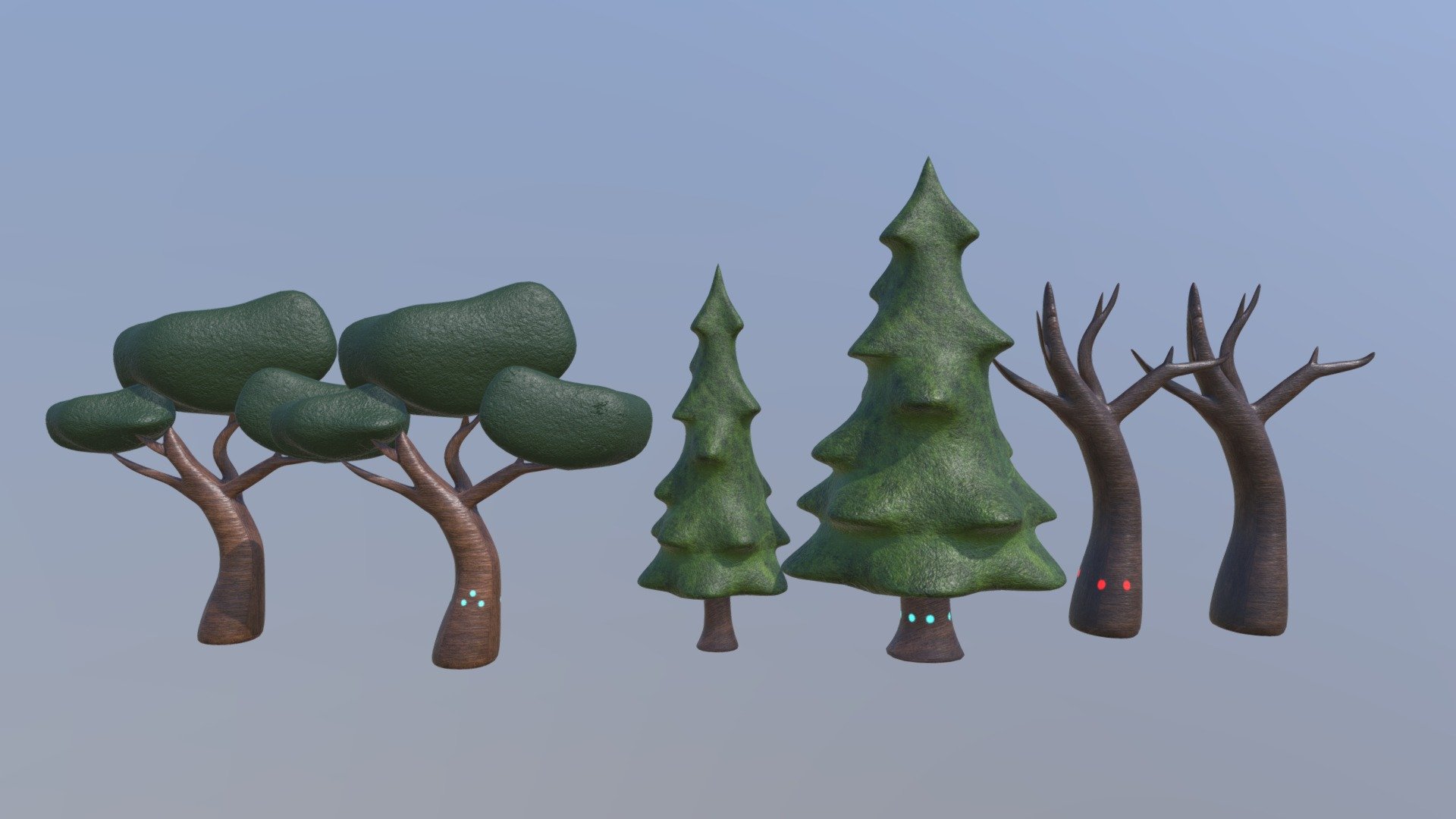 Trees - 3D model by M (@mmuf) [230003a] - Sketchfab
