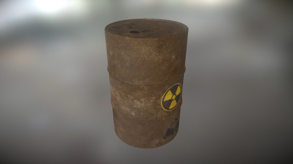 Radioactive Barrel - 3D model by AndreaDev3d [23006f8] - Sketchfab