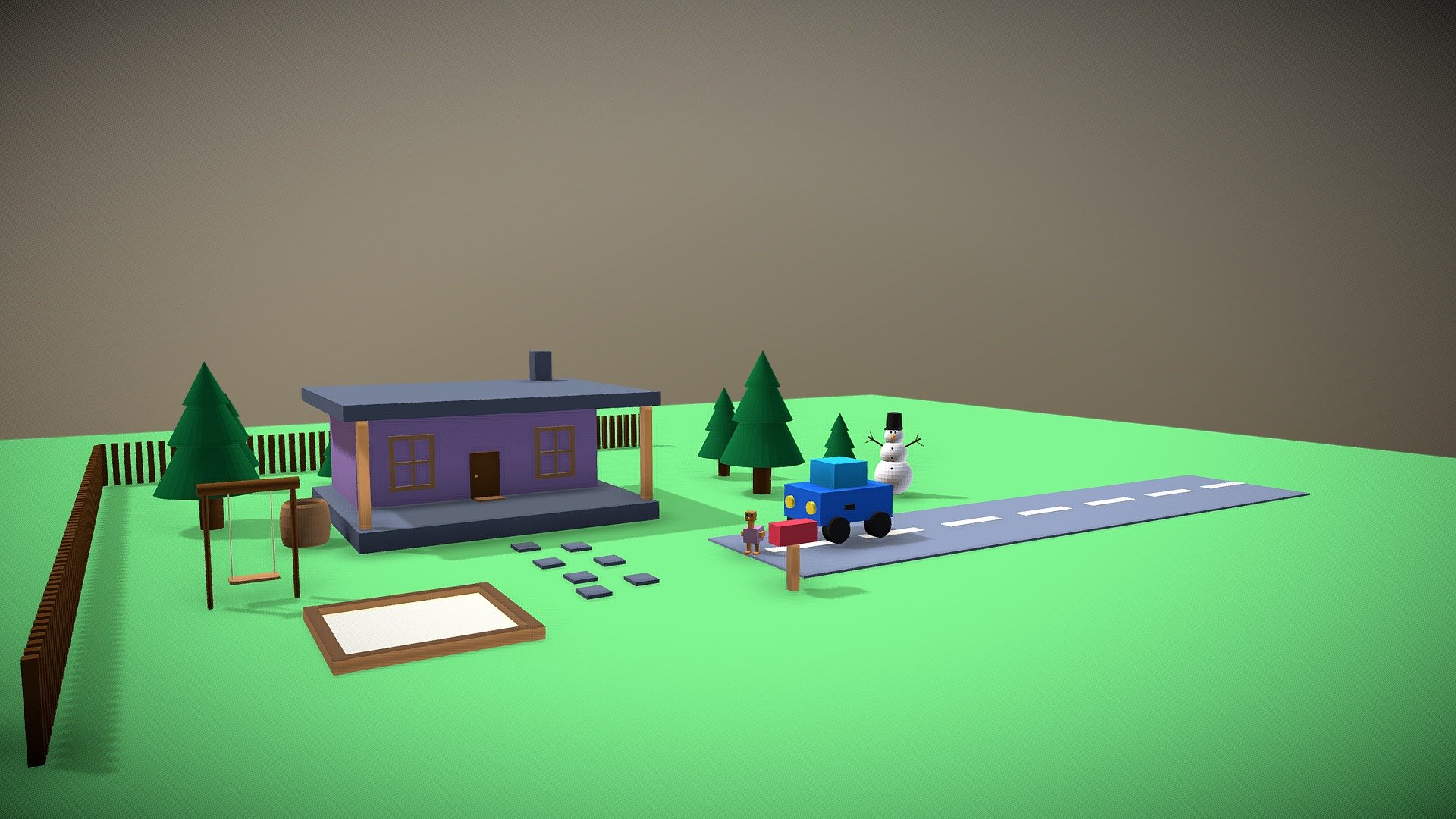Primitive Modeling Scene 2021 Download Free 3d Model By Soner K Sonykaos27 2301bd6 