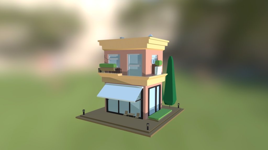 low poly House - 3D model by Elle Ti (@ElleTi) [2303264] - Sketchfab