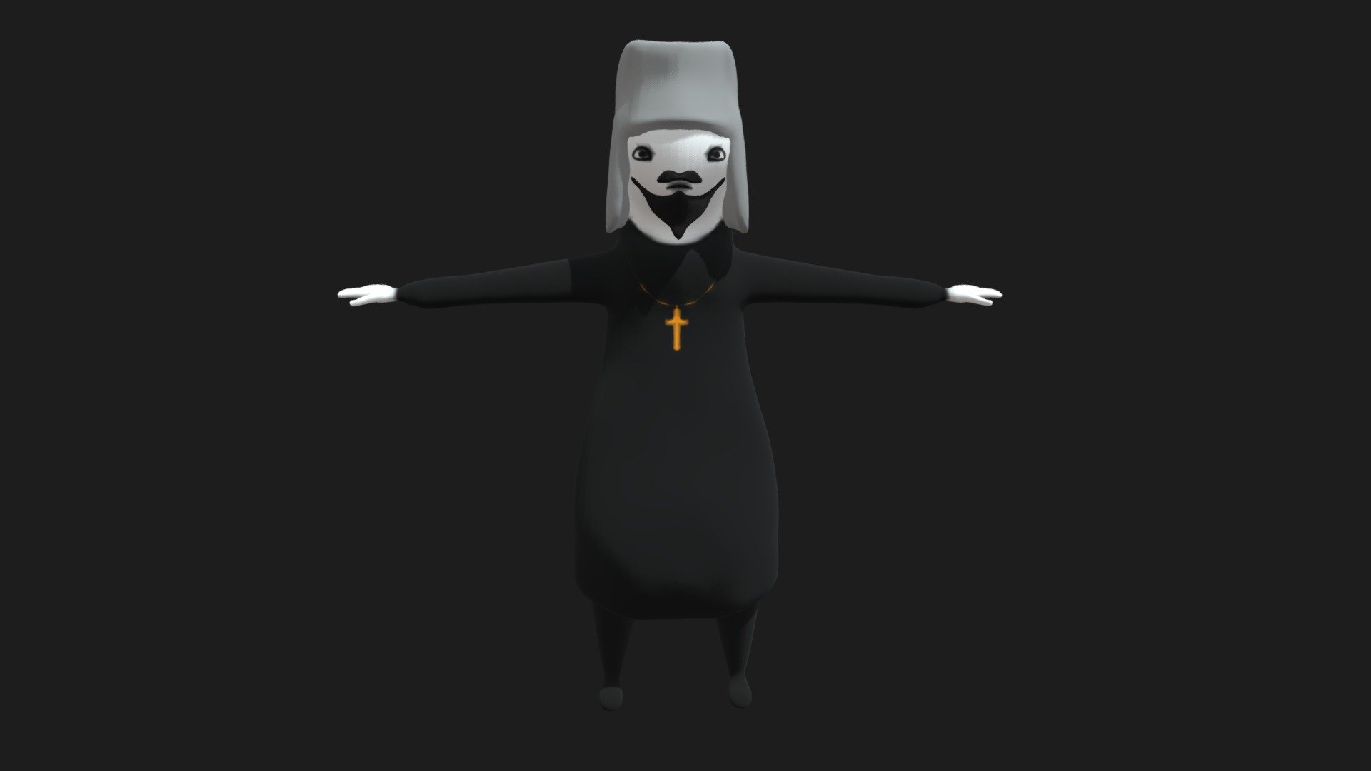 T- Pose priest - Download Free 3D model by stasbelyk13 [2303463 ...