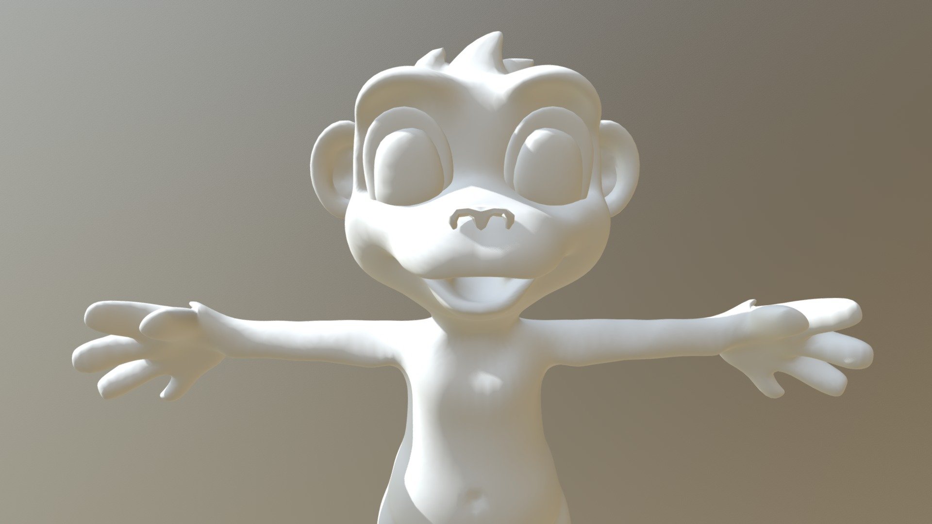Cute Monkey - 3D model by NSharshera [2305315] - Sketchfab