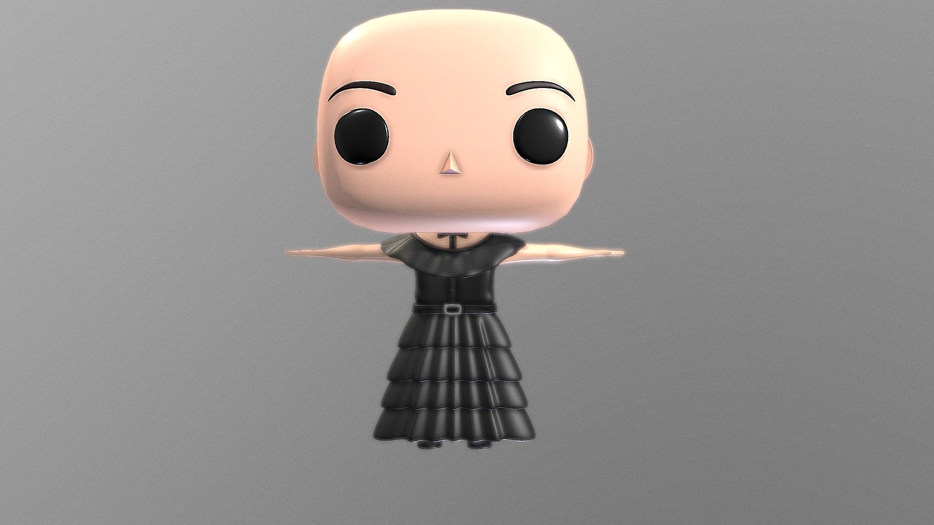 WEDNESDAY DANCE SCENE FUNKO PROCCES DRESS - 3D model by UGIBUGI ...