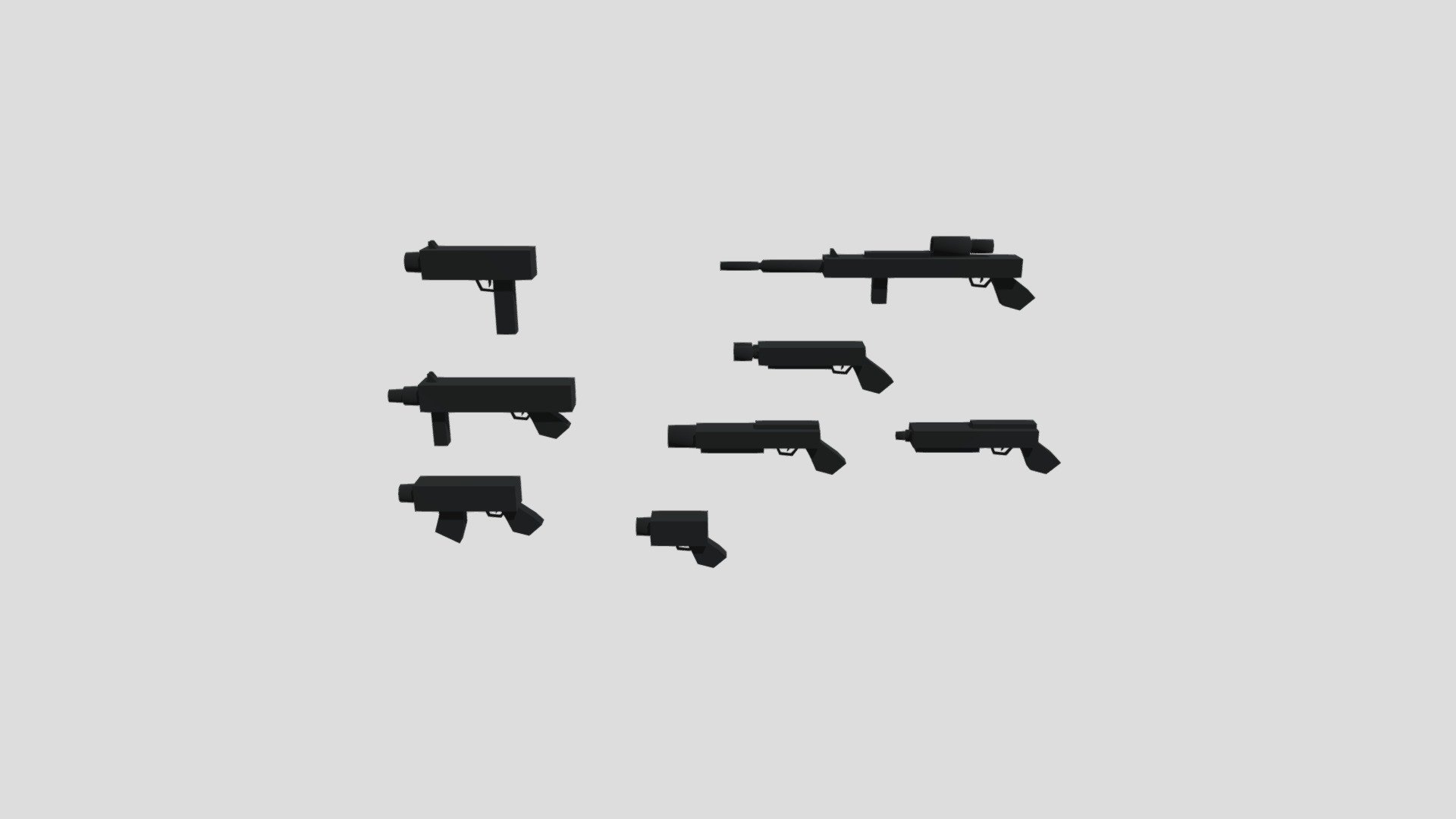 Low Poly Guns - 3D model by saif03161996 [230708c] - Sketchfab