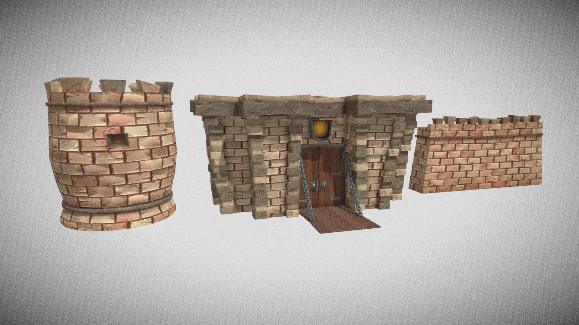 Medieval Stylized Castle - Buy Royalty Free 3D model by emj3d [2307df2 ...