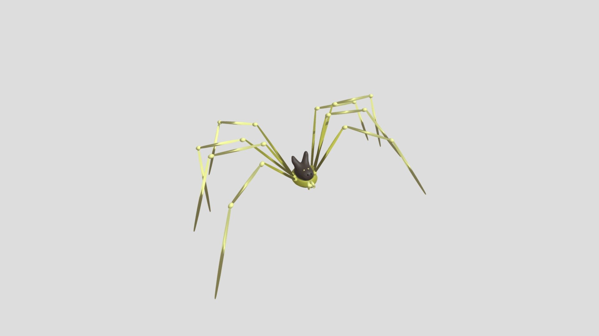 Bunny Harvestman Spider - Download Free 3D model by MamickaBeeGames ...
