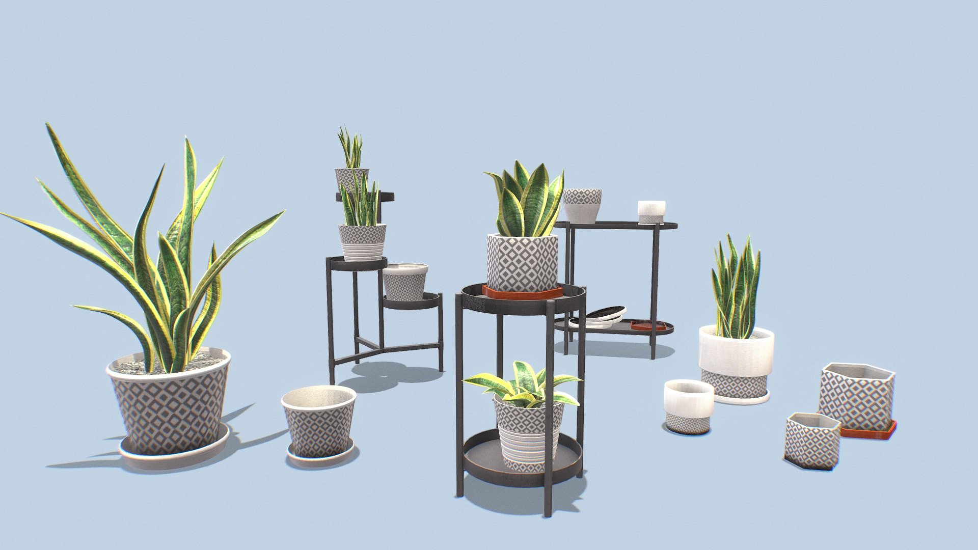Plants pots collection vol 01 - Buy Royalty Free 3D model by dika3d ...