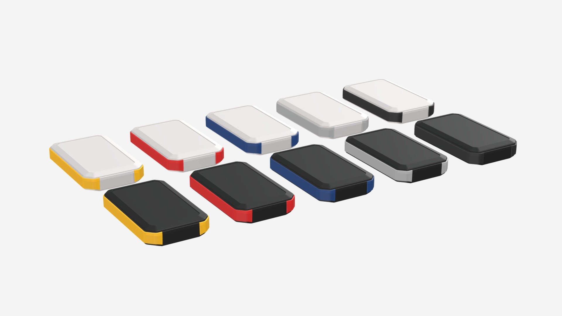 IP67 HANDHELD PLASTIC ENCLOSURE - 10 color types - 3D model by ...