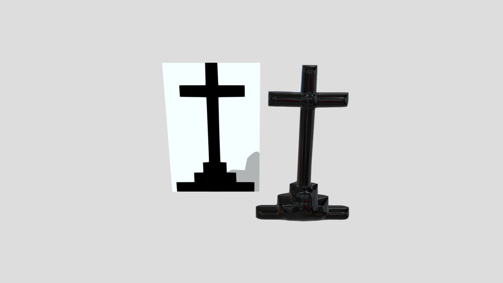 A Cross - 3D model by Steve_15 [230da24] - Sketchfab