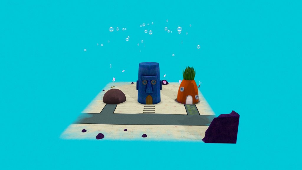 spongebob intro - A 3D model collection by alexander81408 - Sketchfab