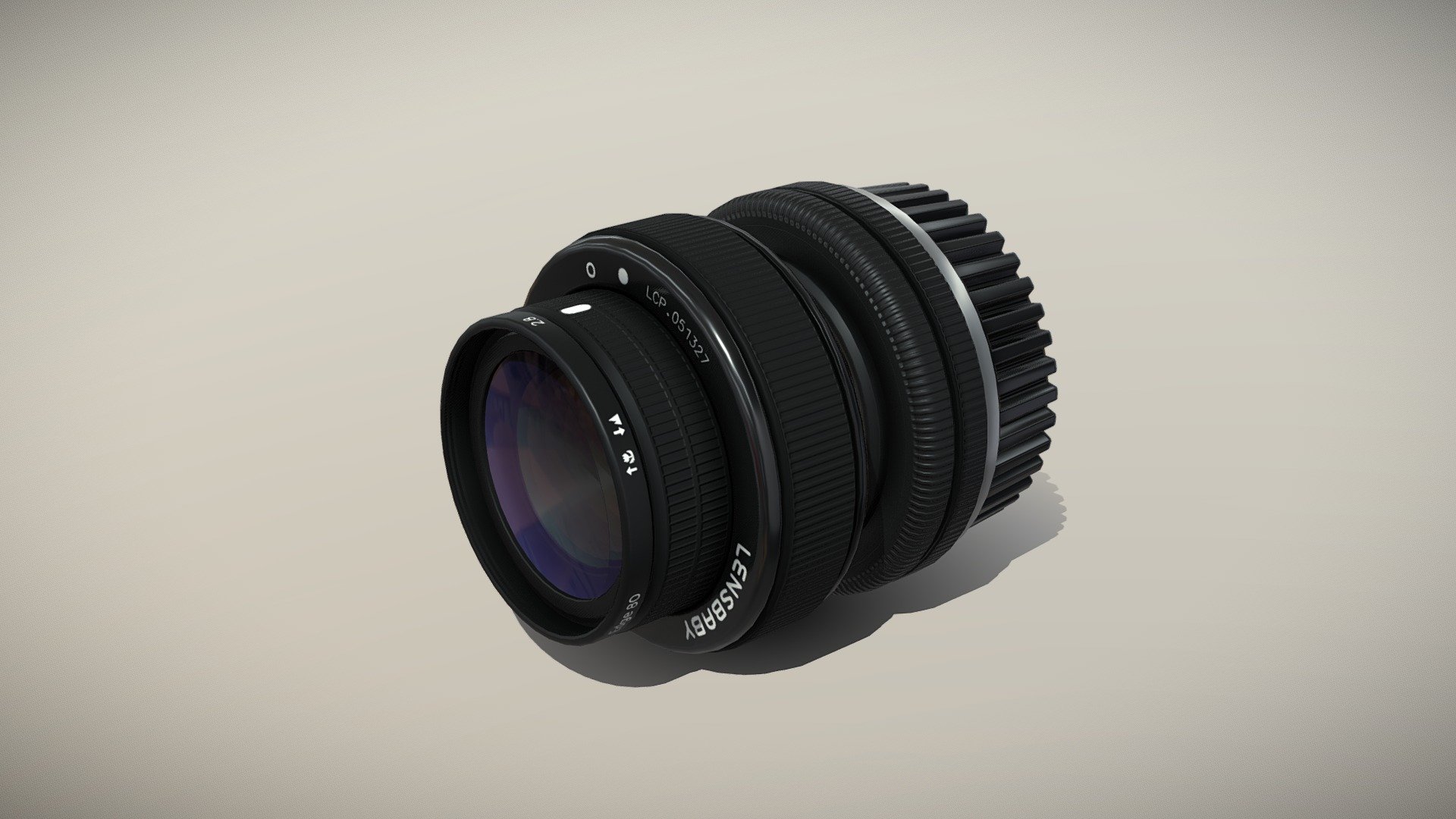Lensbaby Composer Pro Edge 80 Optic lens - 3D model by 3DOverstock ...