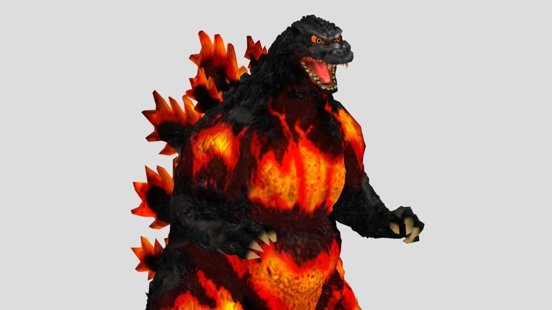 Heisei Burning Godzilla - Download Free 3D model by DrewsDigitalDesigns ...