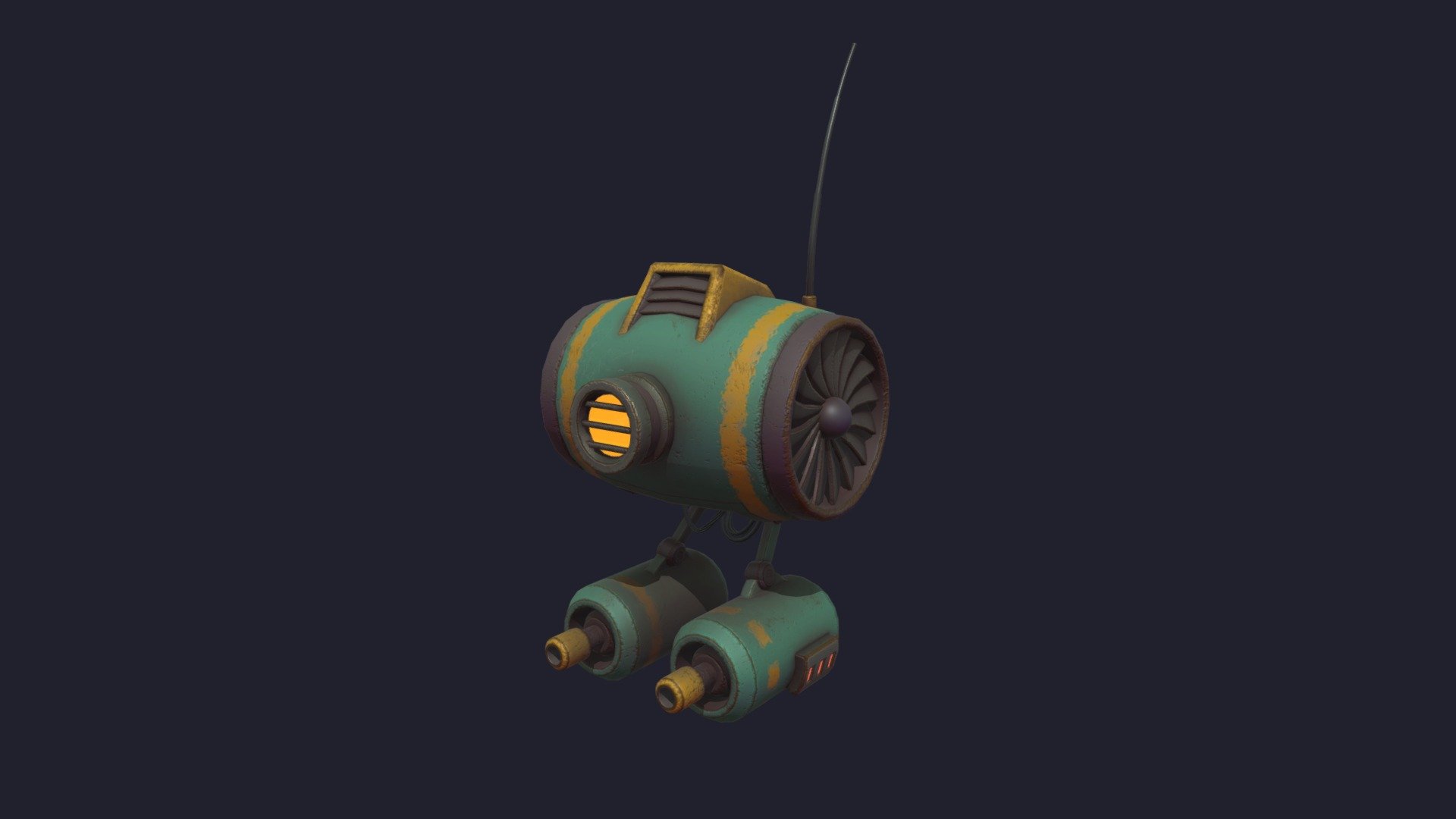 Flying drone - 3D model by zloy_czech [23124f1] - Sketchfab