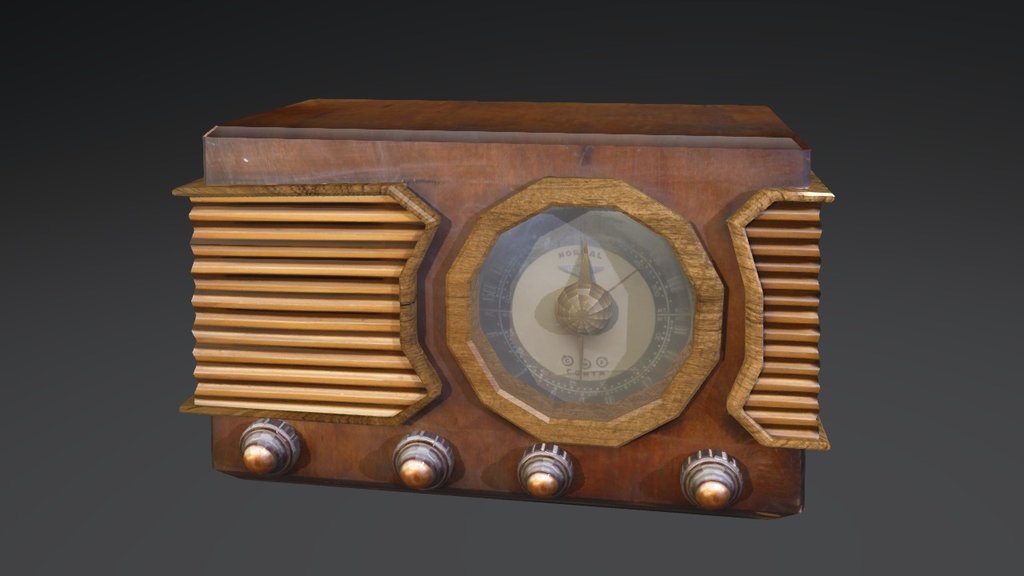 Old Radio - 3D model by Musgo One (@musgo.one) [231312f] - Sketchfab
