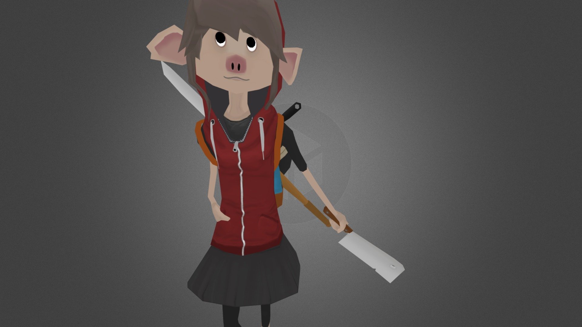 Red Piggy - Download Free 3D model by kieranburke128 [2314a56] - Sketchfab