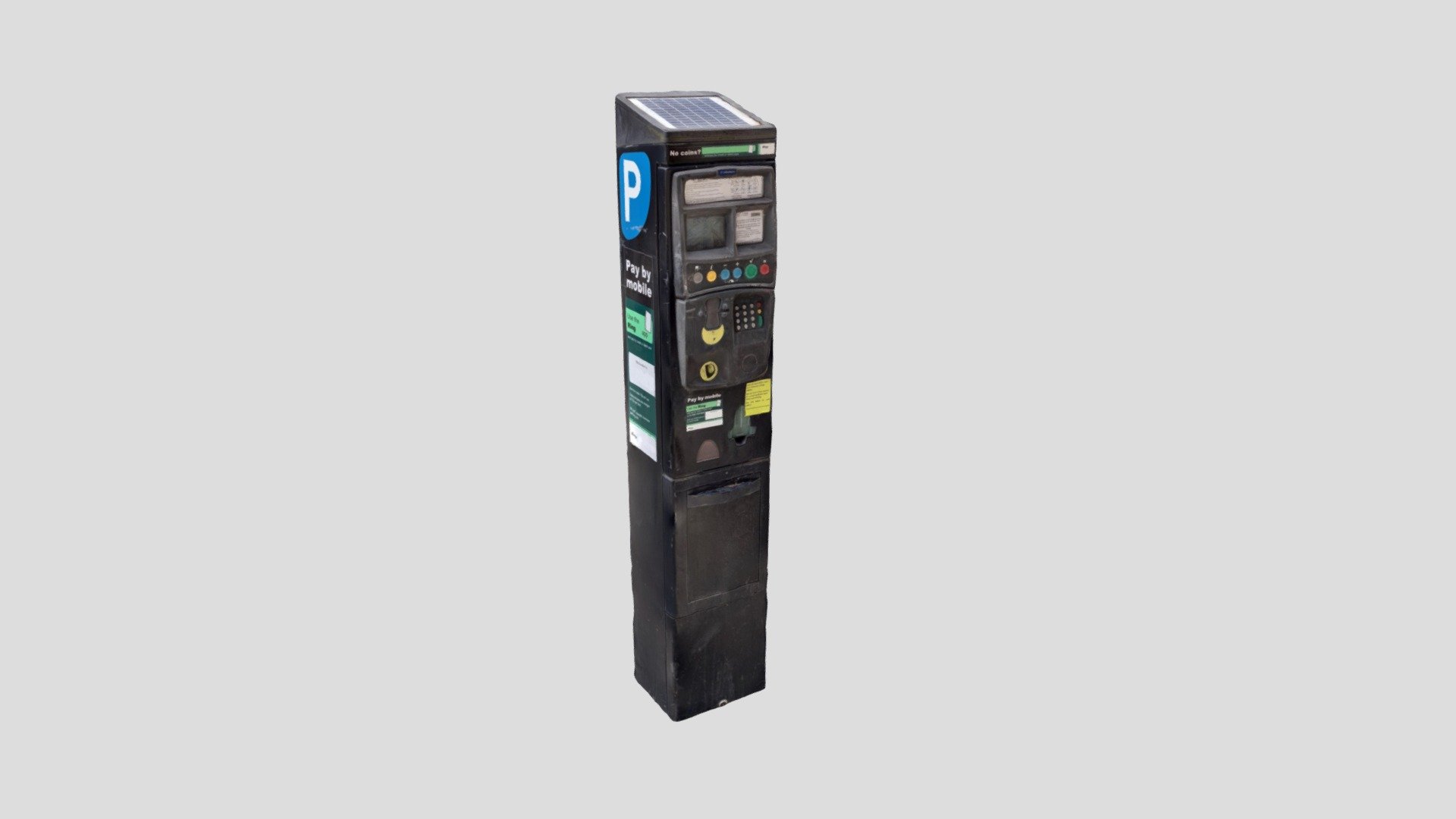 Streetscape - Parking Pay Meter - Buy Royalty Free 3D model by ...