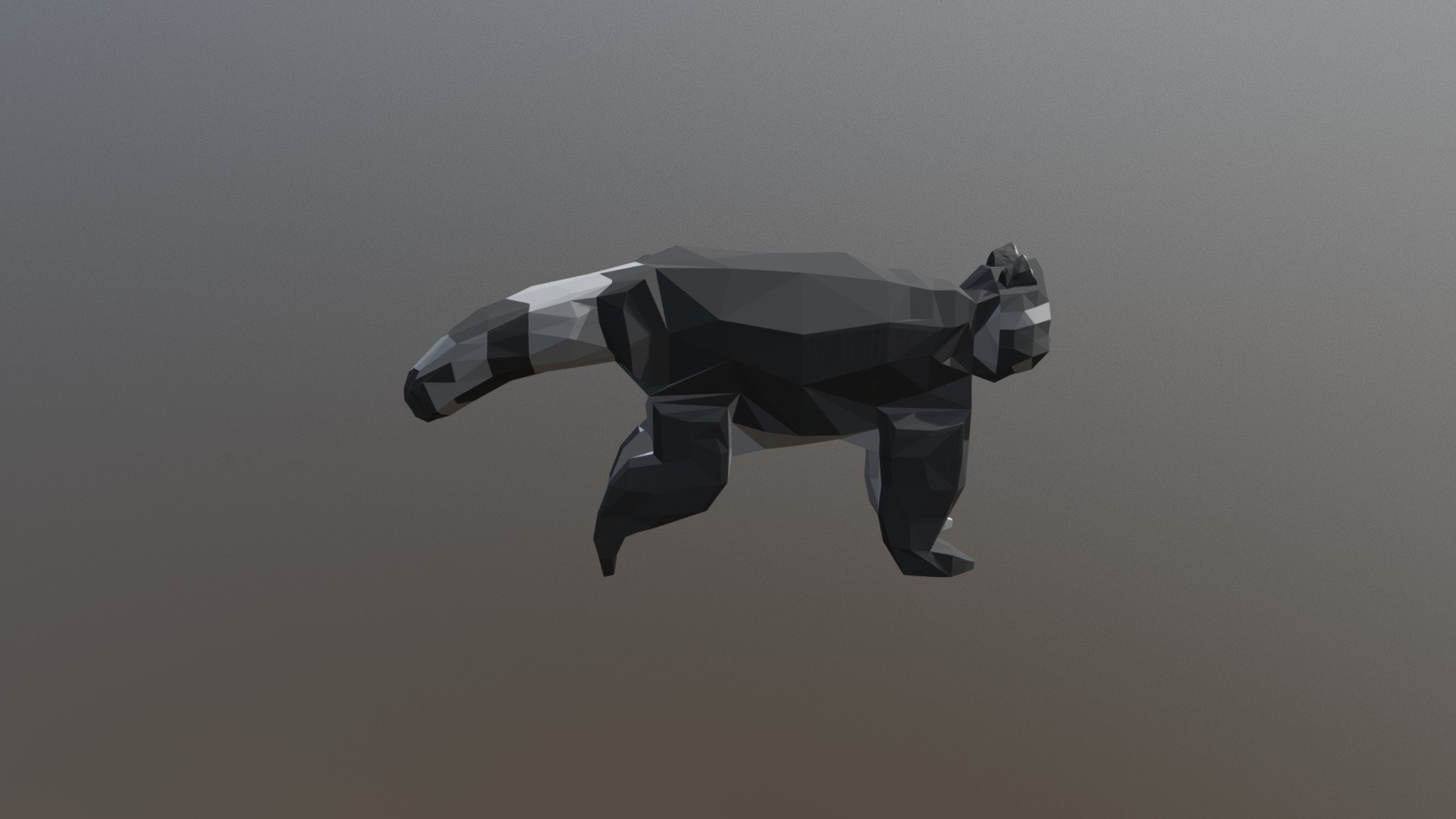 Low poly raccoon - 3D model by Norbert Walczak (@norbertwalczakbusiness ...