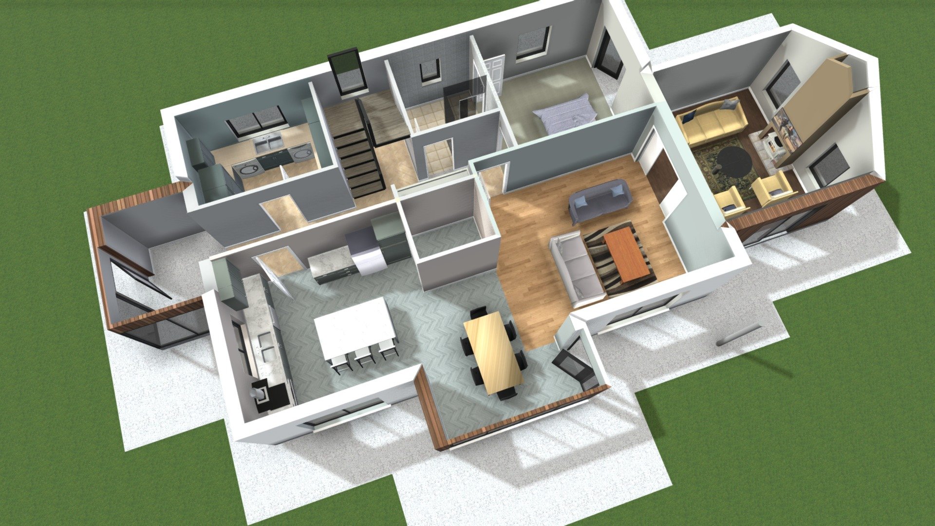 Laura House - Grd Floor Plan - 3D model by Virtual Teic (@dyb) [2318aa6 ...