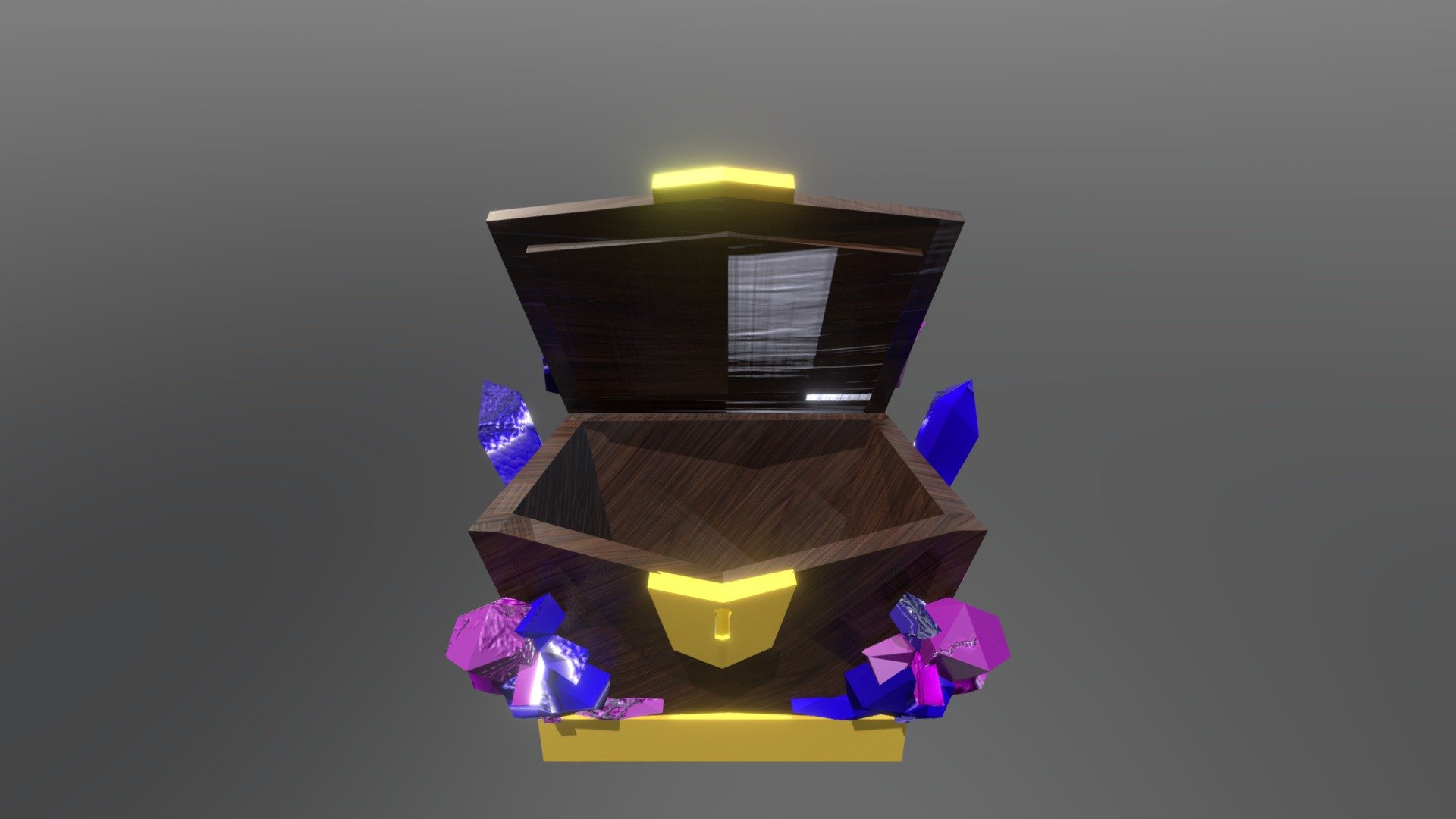 crystal chest - Download Free 3D model by kartoshkav [2319554] - Sketchfab