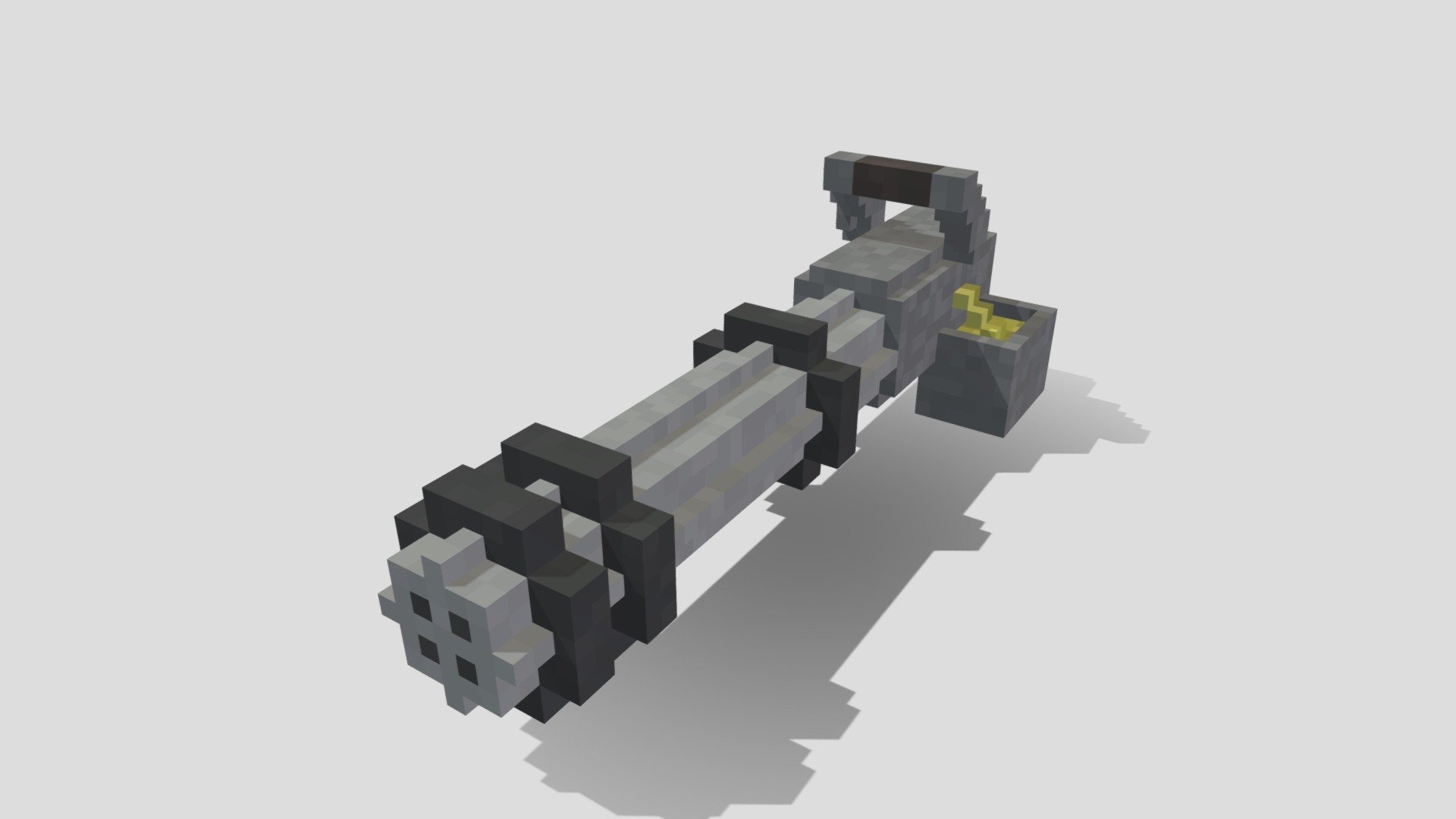 Voxel Minigun - 3D model by fatemeh (@fatemeh_khoshkam) [231ebf3 ...