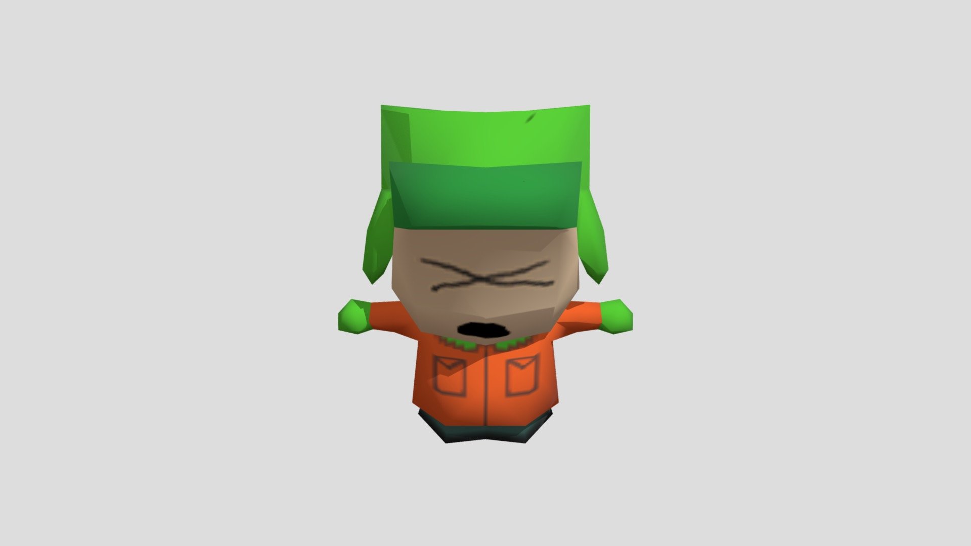 Kyle Broflovski Screaming (Nintendo 64) - Download Free 3D model by ...