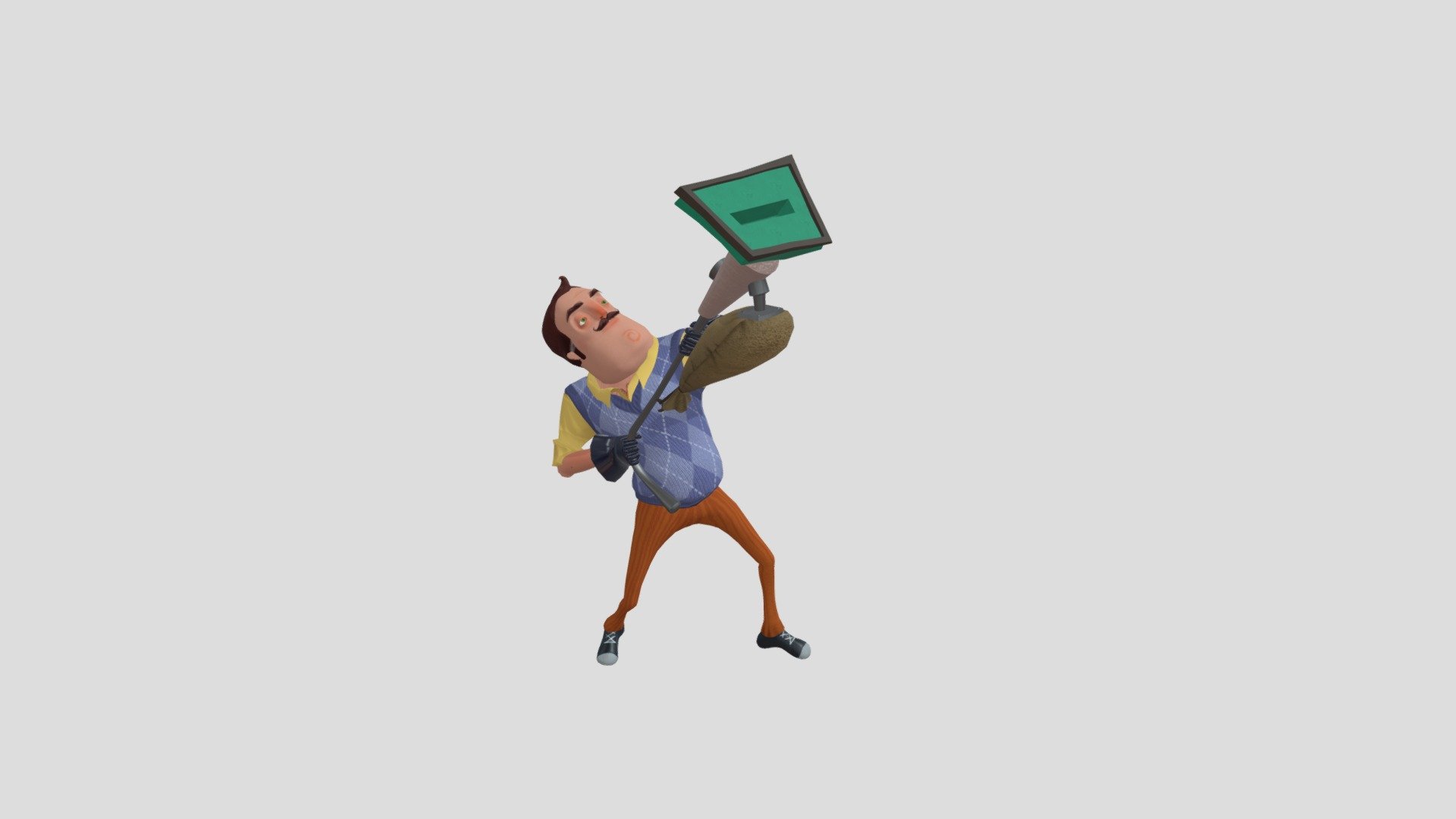 neighbor using vacuum hello neighbor - Download Free 3D model by ...