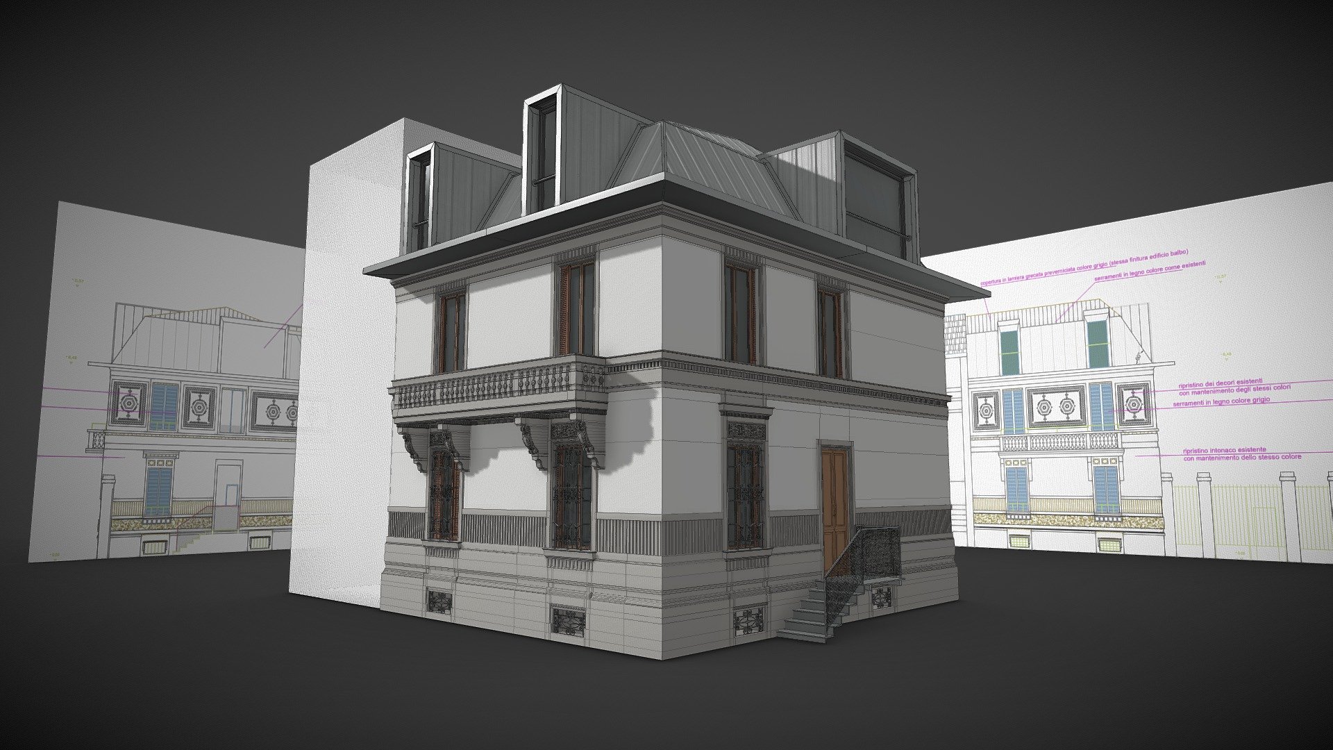Old European House - Download Free 3D model by carlcapu9 [2320540 ...