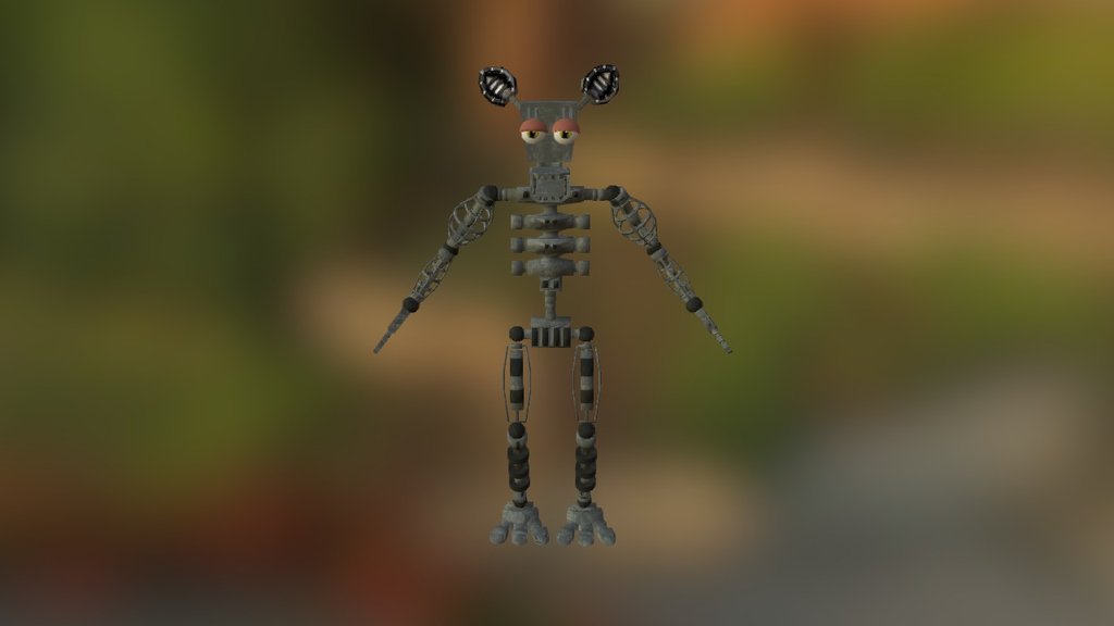 Endoskeleton-fnaf-2 - 3D model by bronywilson [2321102] - Sketchfab