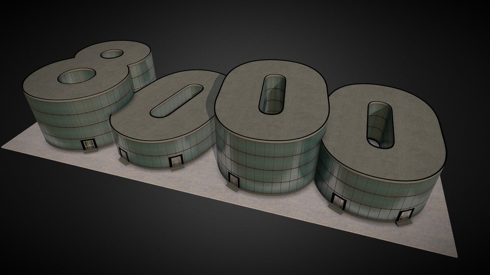 8000 CS Followers Park Celebration ; ) - Buy Royalty Free 3D model by ...