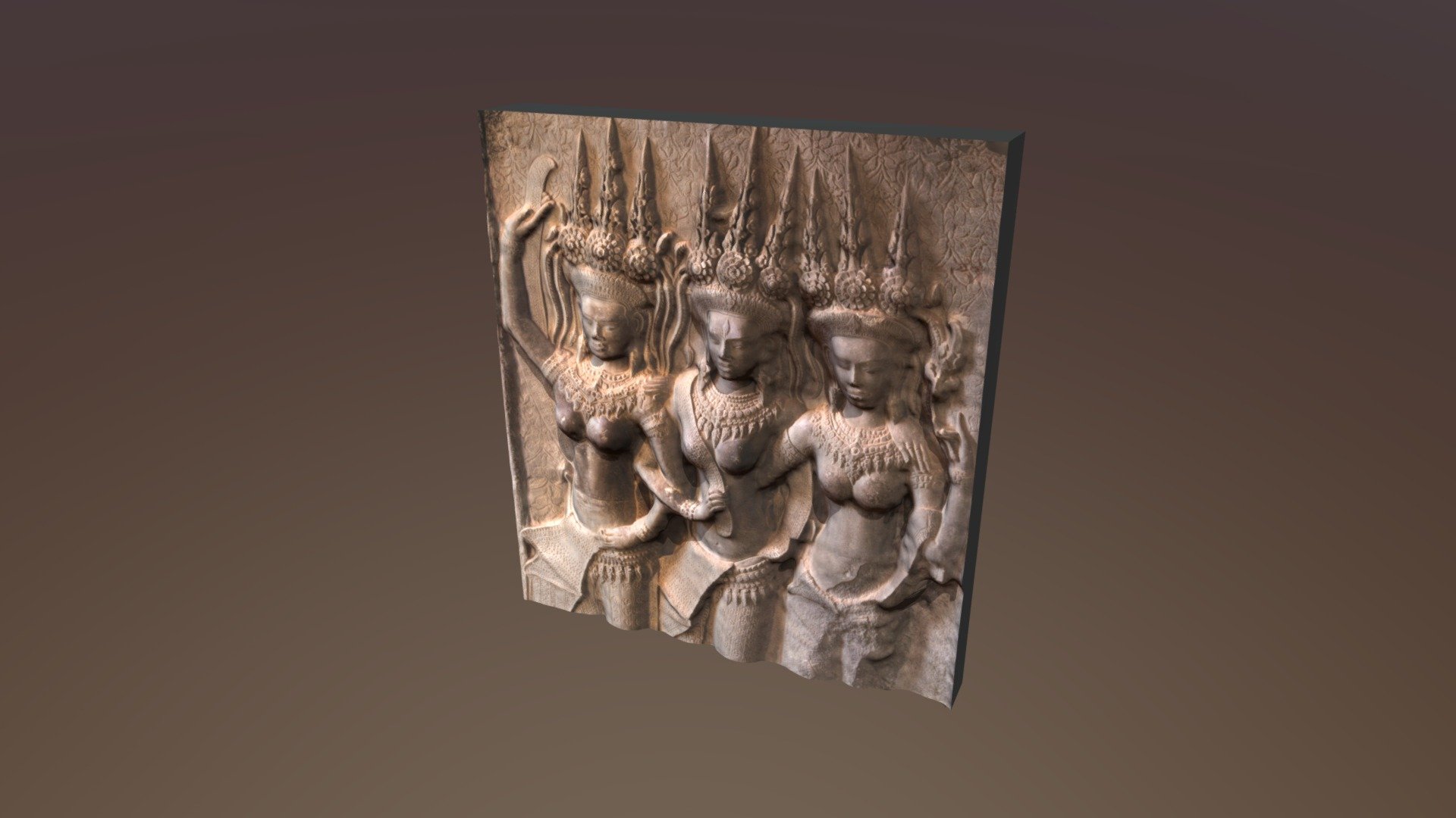 Three Devata of Angkor Wat - 3D model by DarrenWilch [2326ff2] - Sketchfab