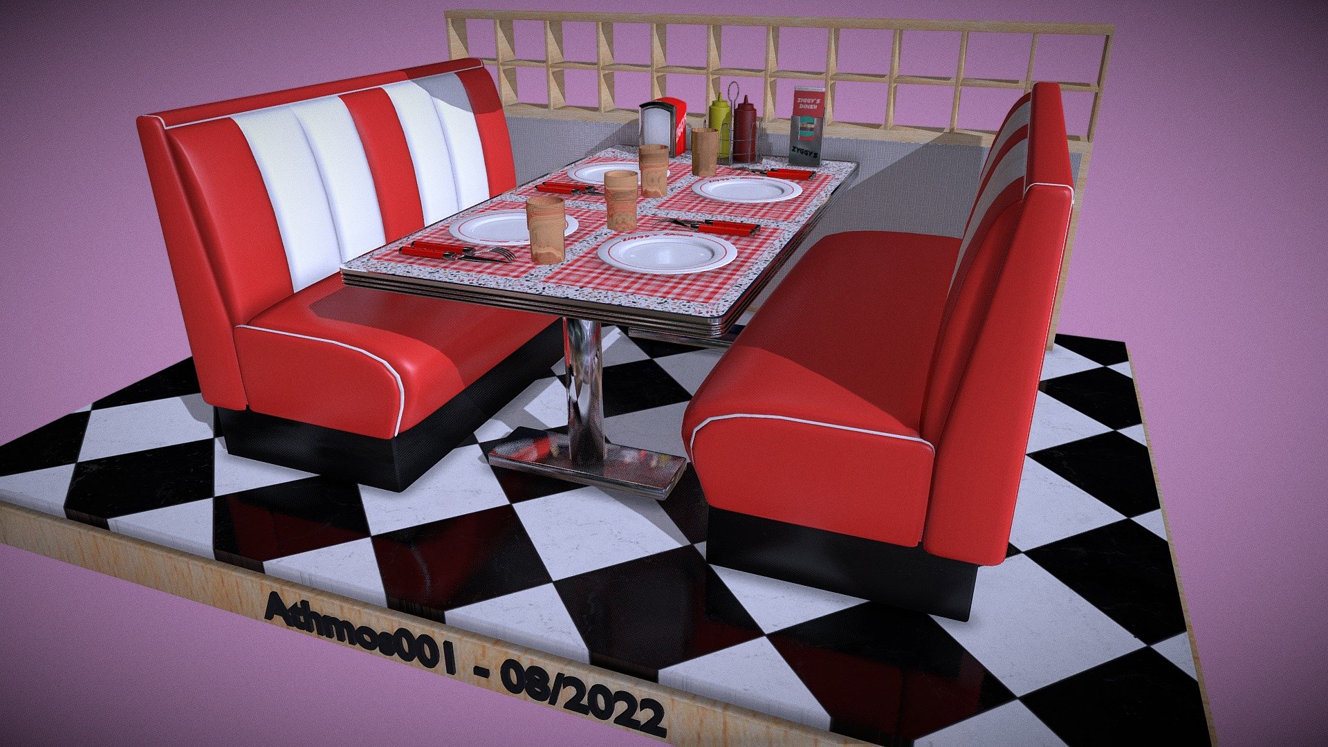 Ziggy's diner, an american diner - Download Free 3D model by athmos001 ...
