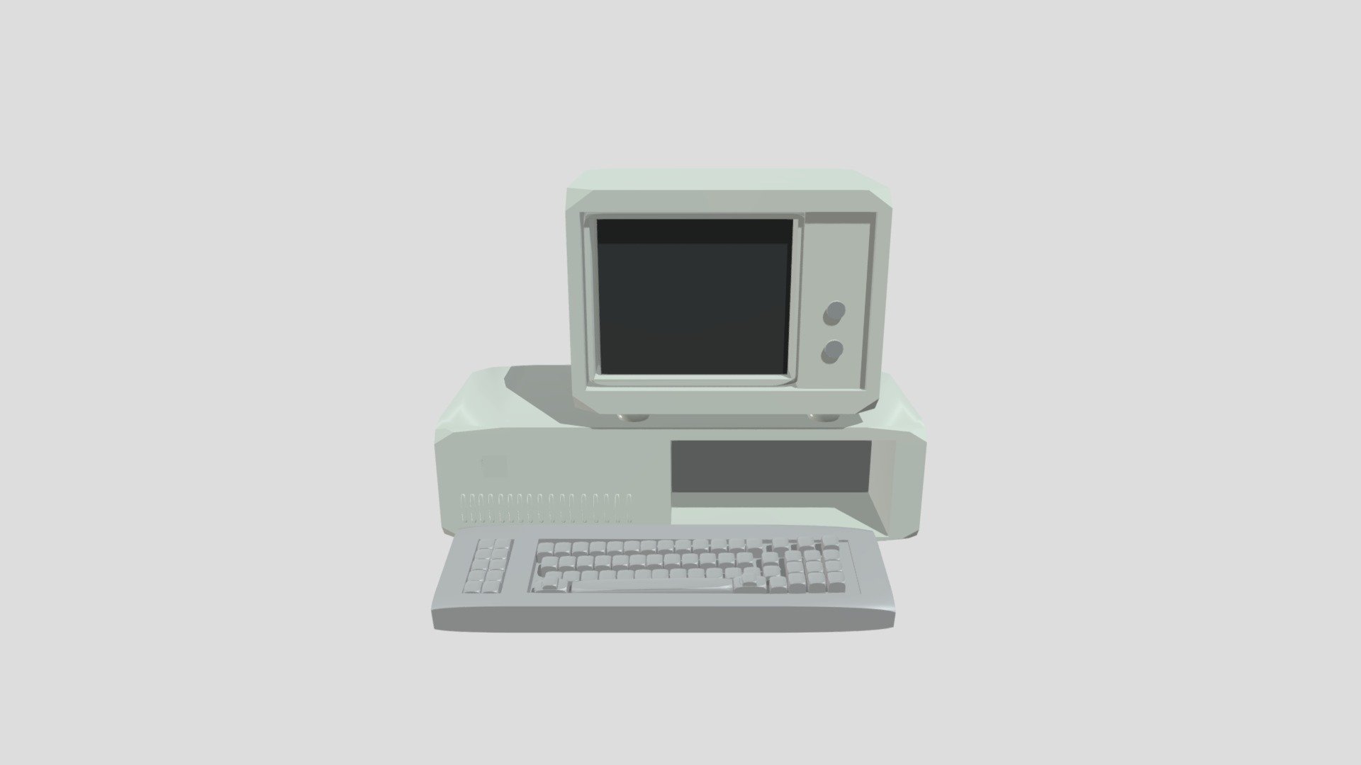 Computer IBM PC - Download Free 3D model by kvantoriumvolzskij [23284c0 ...