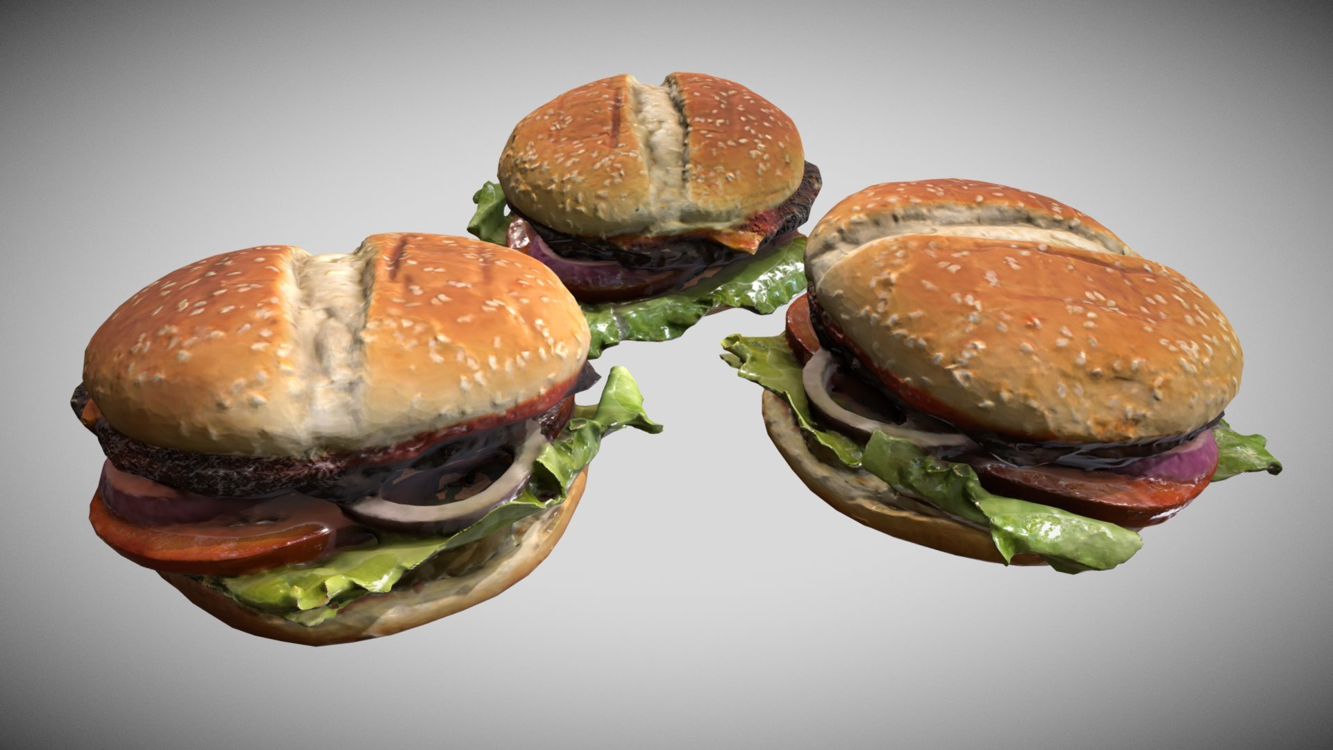 Burgers - 3D model by Francesco Coldesina (@topfrank2013) [2328f10 ...
