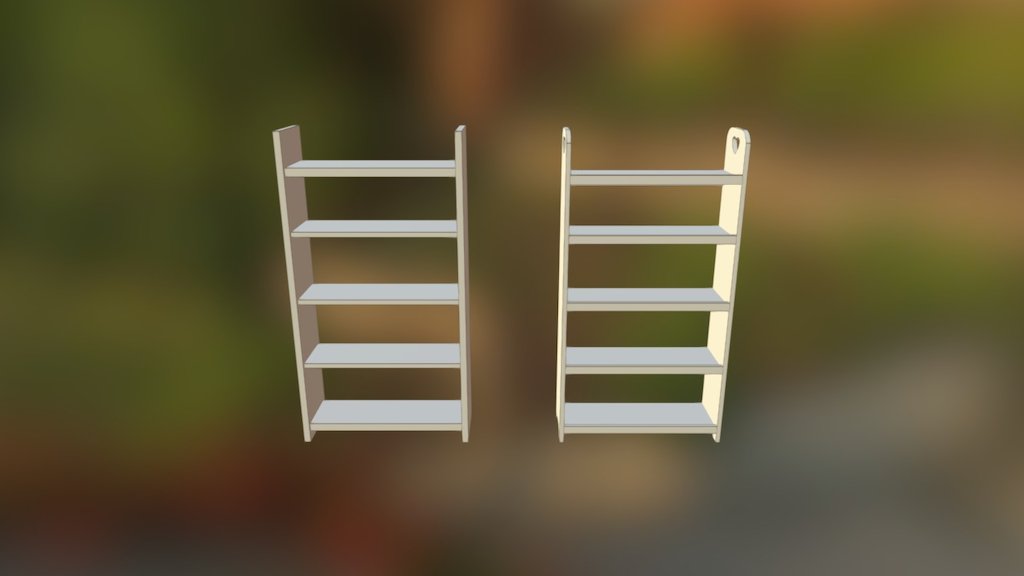 book shelf - 3D model by andrew.mayne [232c548] - Sketchfab