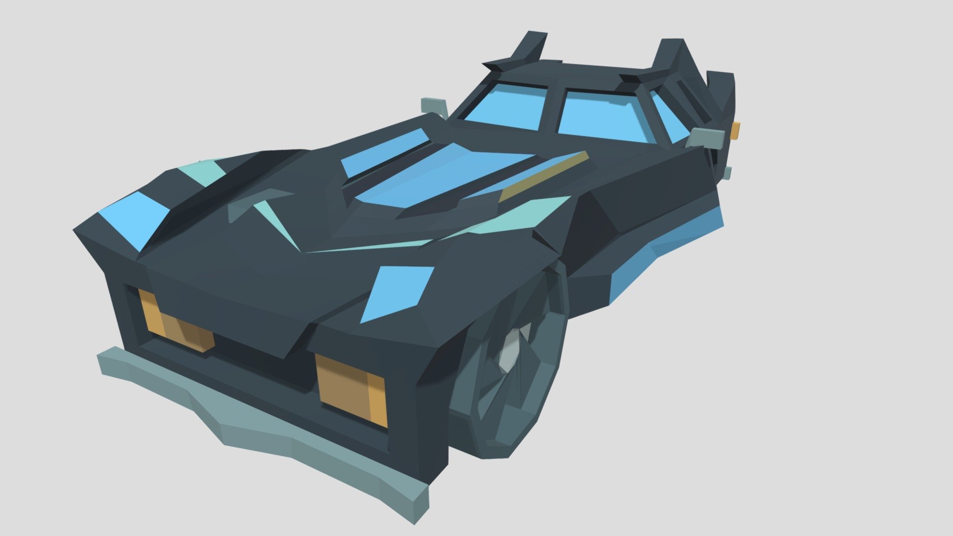 Bat Blue - 3D model by Symmetry Thomas (@symmetrythomas) [232e98b ...