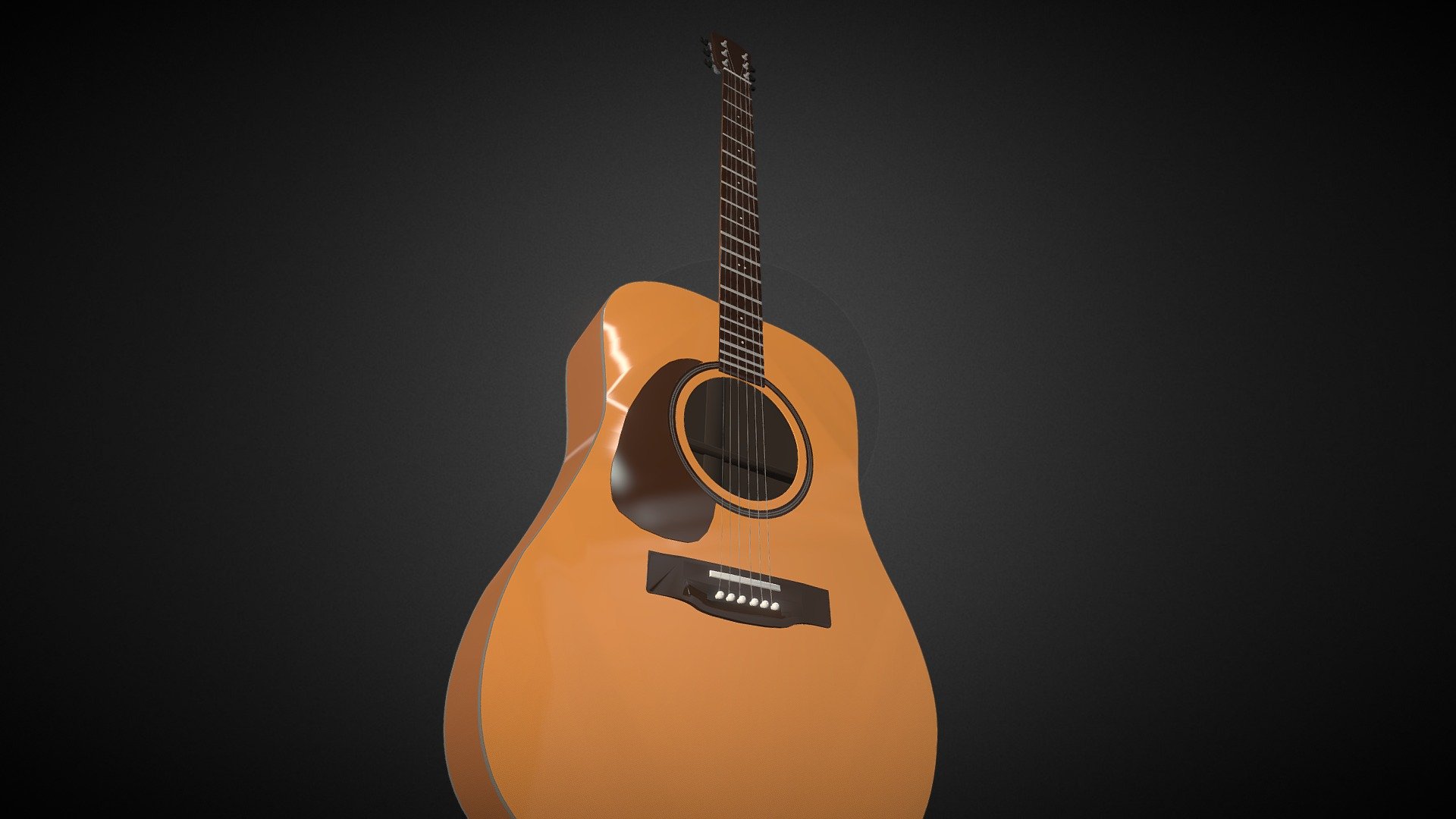 Guitar - 3D model by piele [232fca2] - Sketchfab