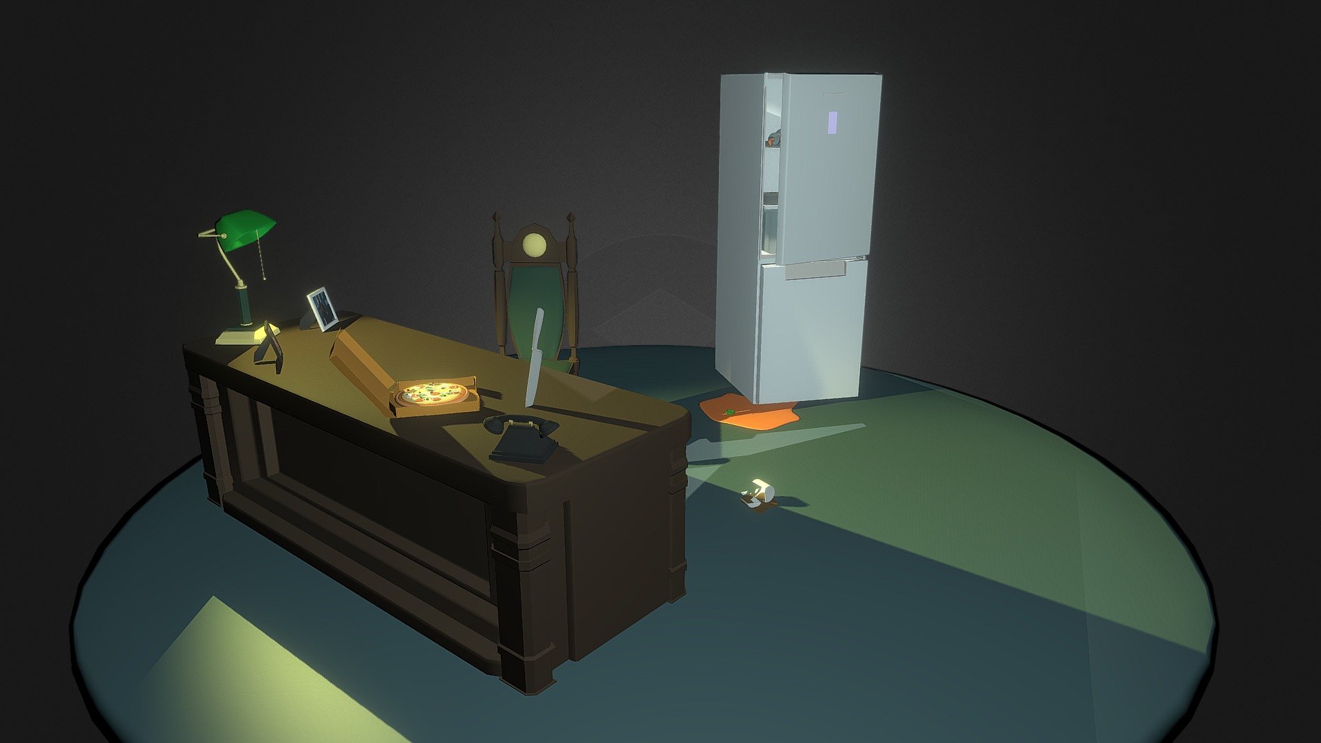 Night room - Download Free 3D model by Choopa [2330c97] - Sketchfab