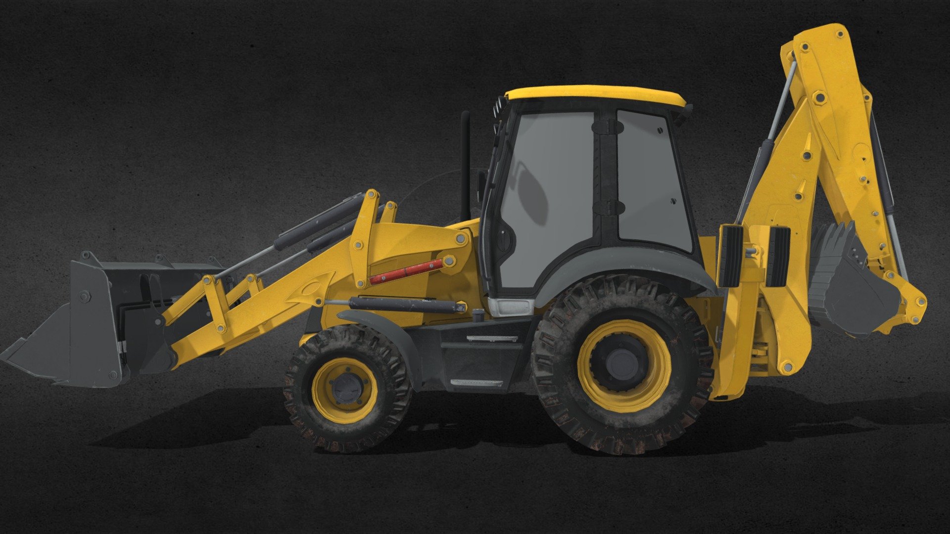 BackHoe - 3D model by think-3d [2336222] - Sketchfab