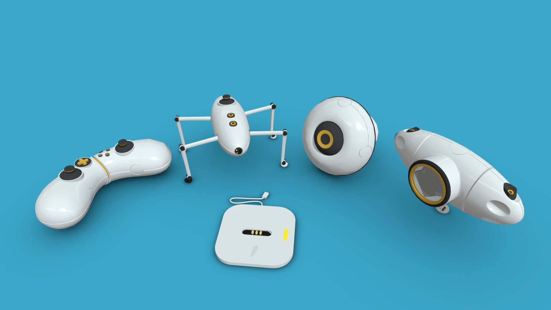Autonomous Objects Collection (DDF512) - Download Free 3D model by ...
