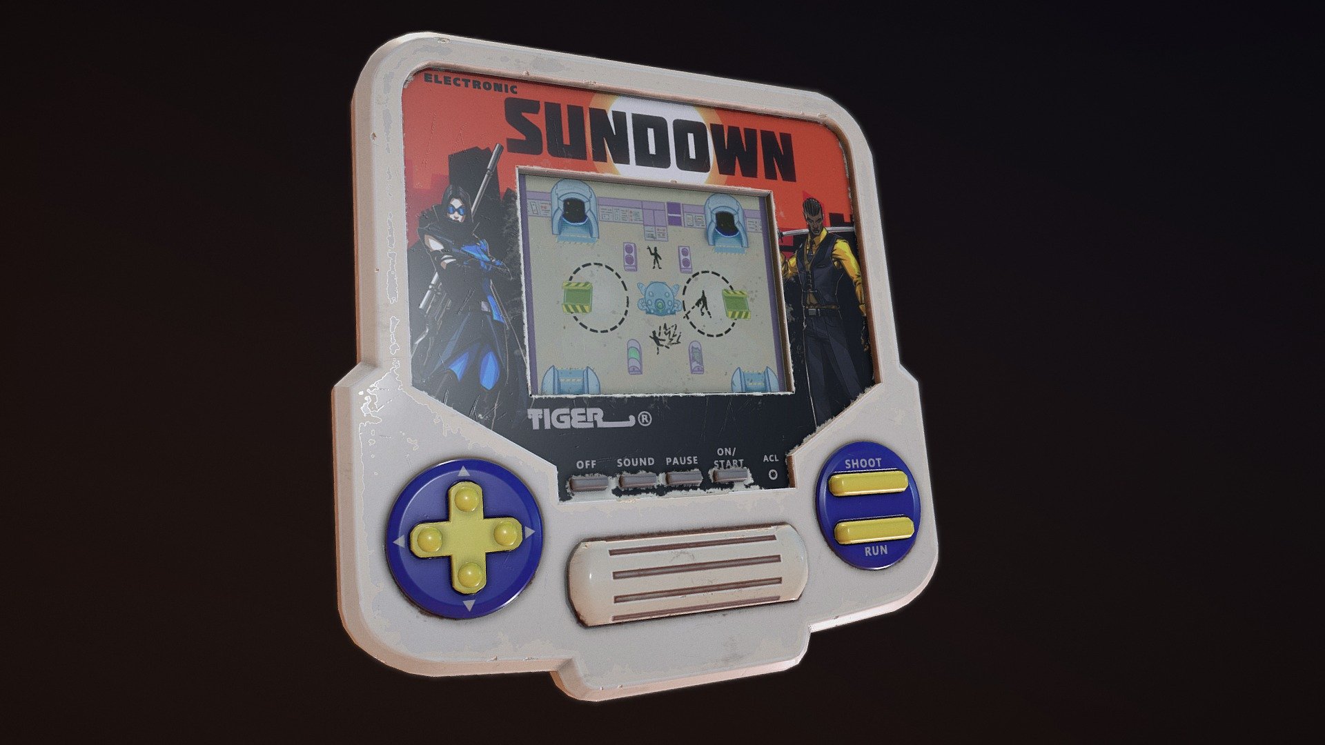 Tiger Video Game At Sundown - 3D model by audelomar [233ce47] - Sketchfab