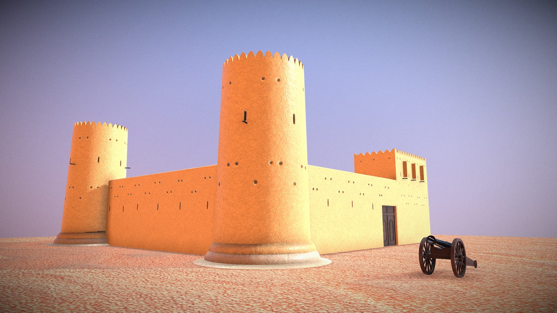 Zubara Fort - 3D model by cuankiproduction [234146c] - Sketchfab