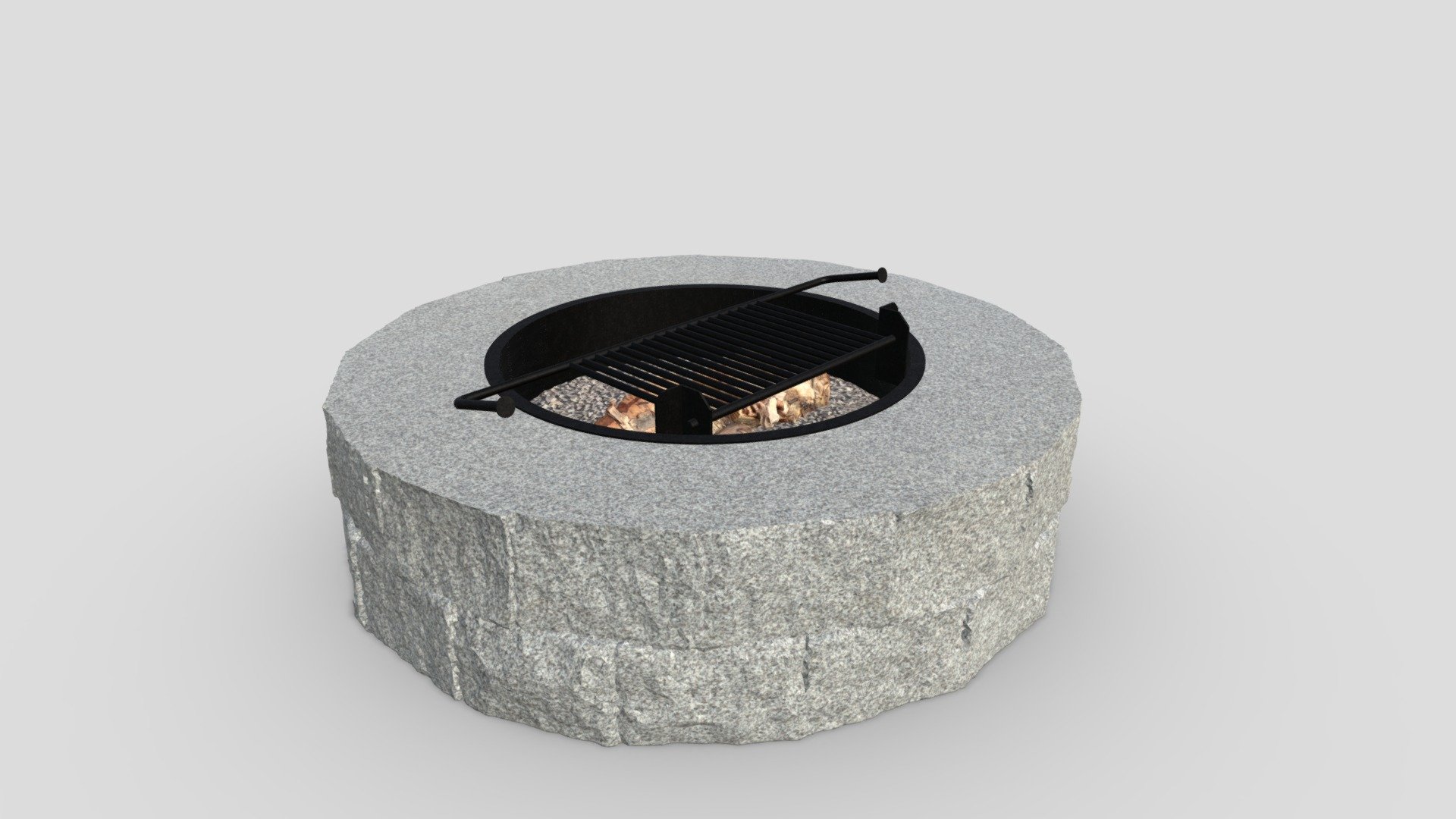 ROUND FIRE PIT - EASTERN GRAY™ - Download Free 3D model by POLYCOR ...