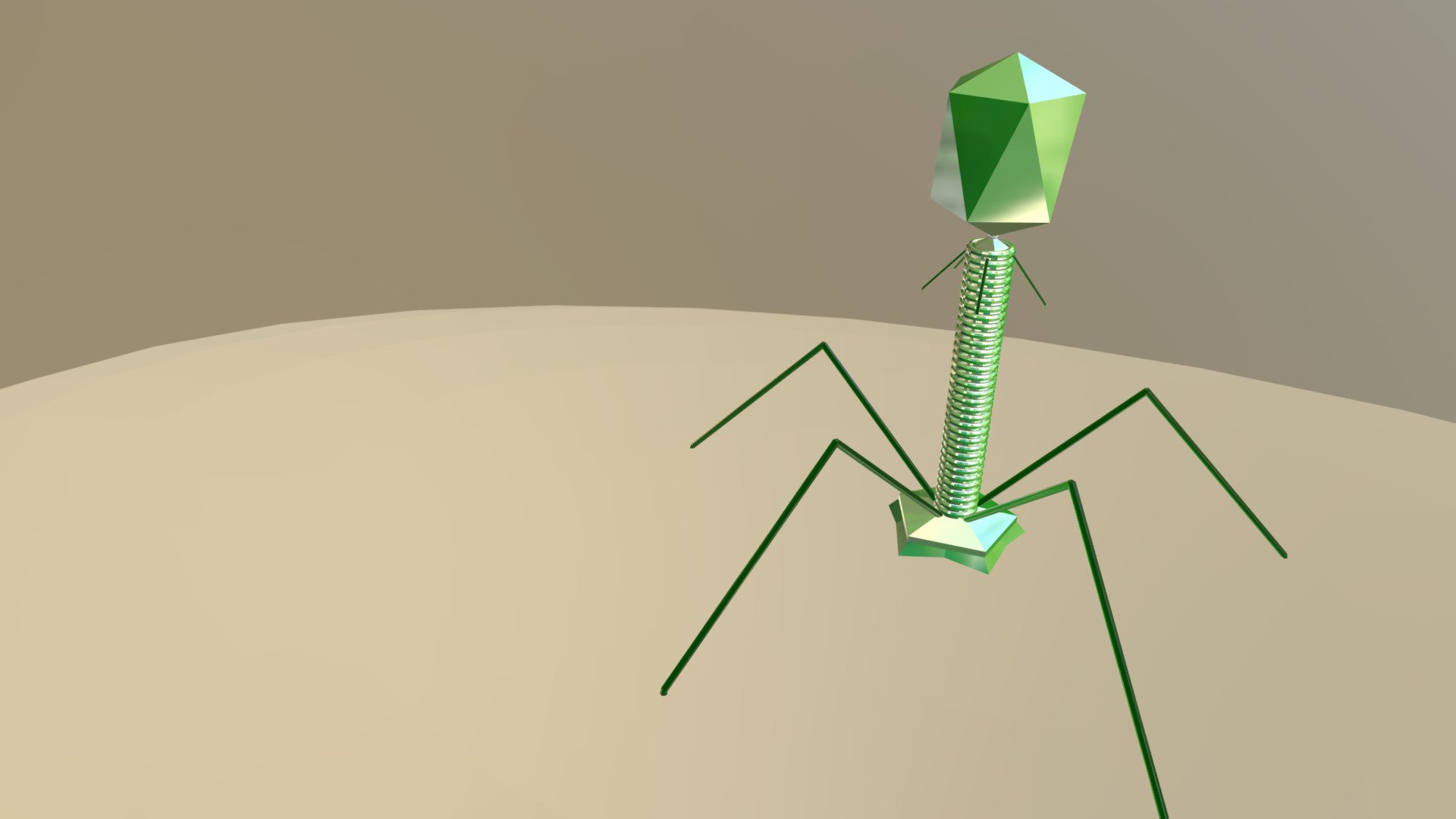 Bacteriophage - 3D model by lukequezada [2343828] - Sketchfab