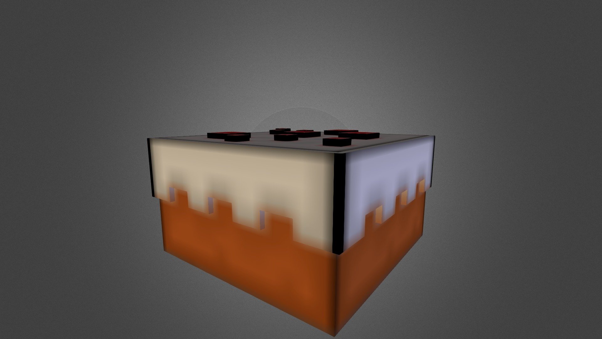 Minecraft Cake - 3D model by LeMinecraftFilm [2344b45] - Sketchfab