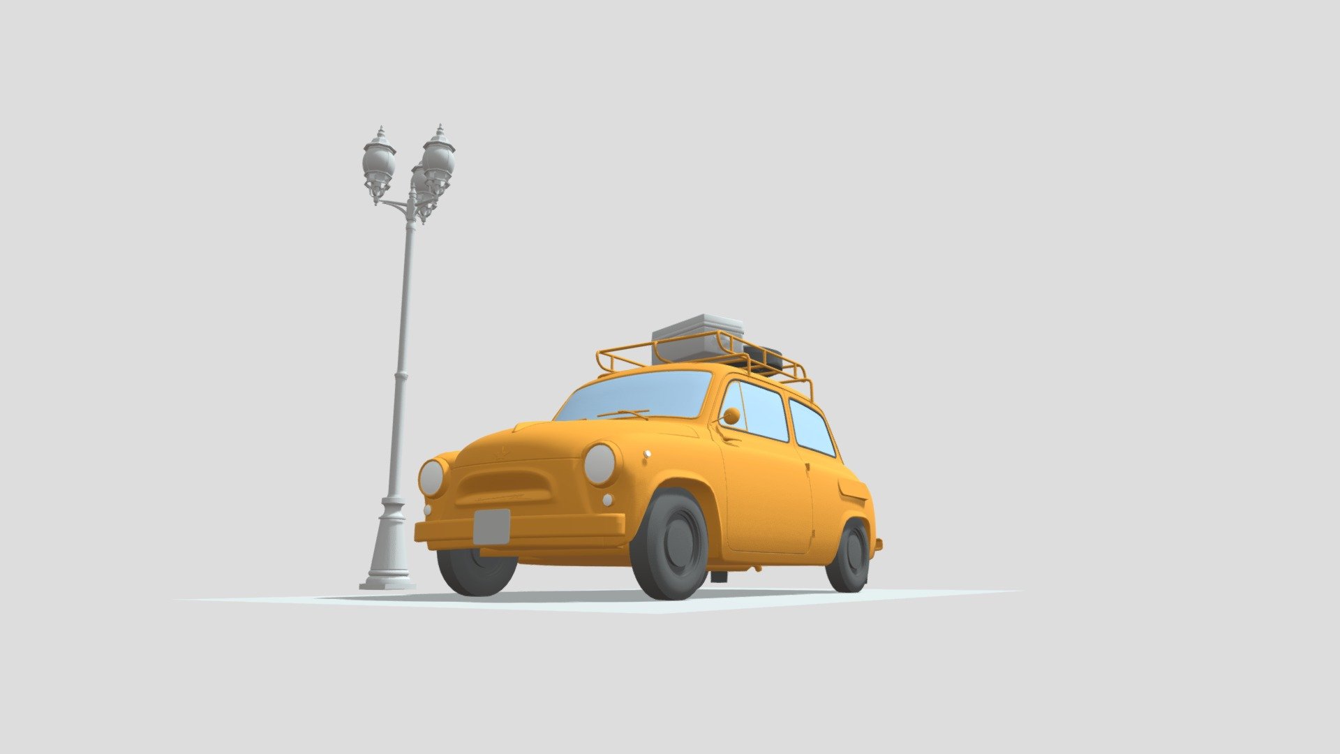 car scene - 3D model by aniketdeshmukh [2345f7f] - Sketchfab