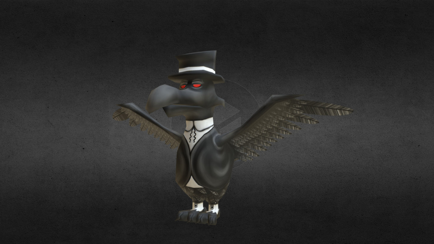 Crow - 3D model by David Presa (@kudeng) [23483ef] - Sketchfab