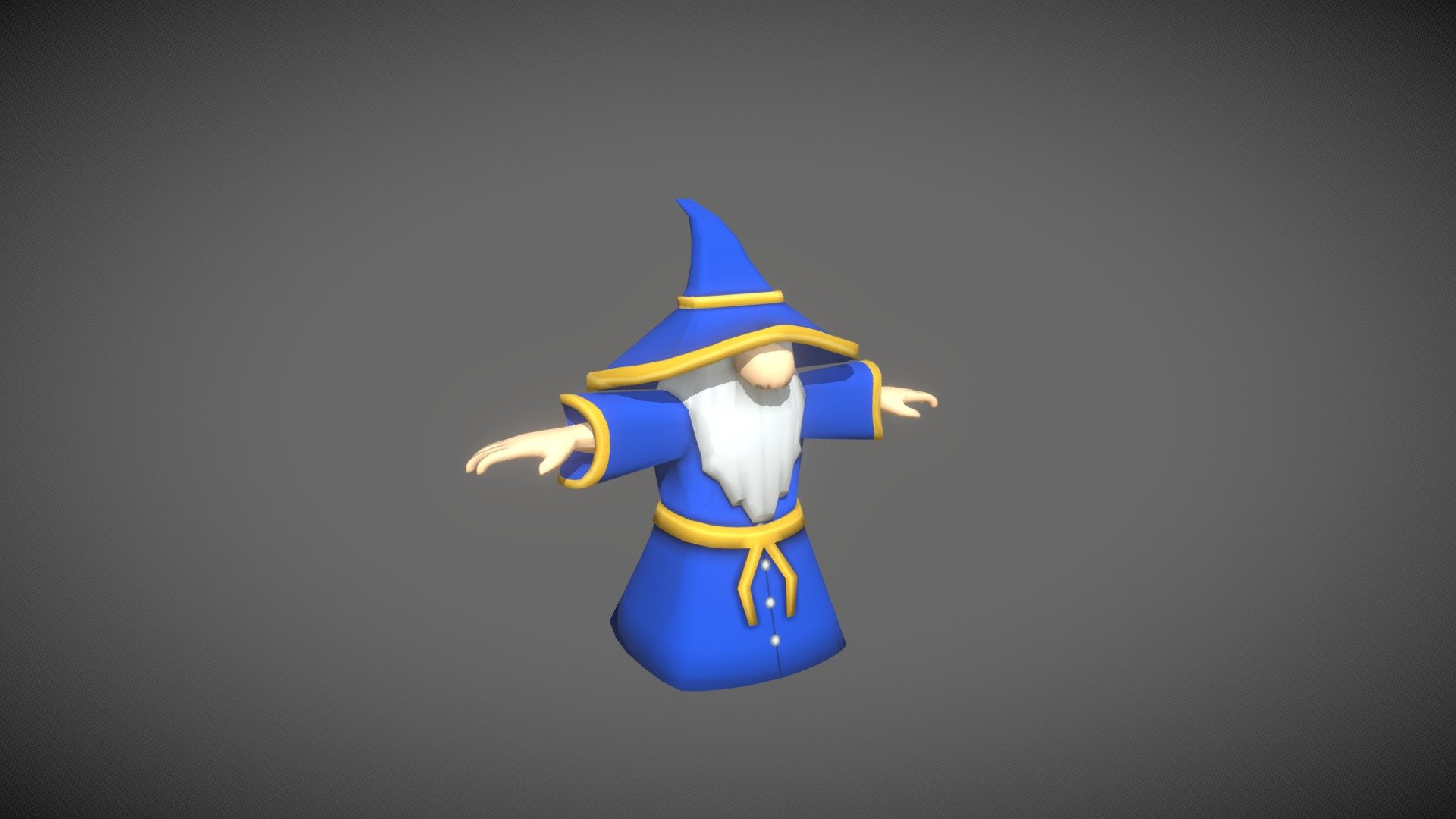 Cartoon Wizard - 3D model by Sarrus [234fcf5] - Sketchfab
