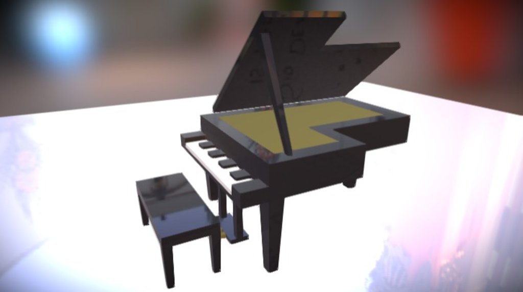 Low-Poly Grand Piano - 3D model by problematic [235261c] - Sketchfab